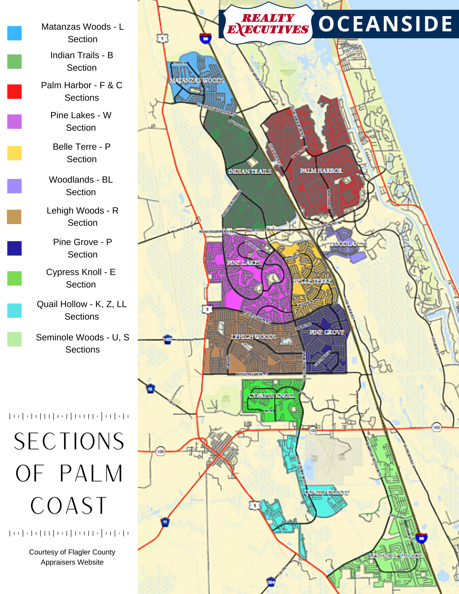 Map Of Florida Palm Coast